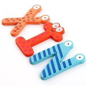 Toys | Wooden Fridge Magnets Set 26 Alphabet15 Digits | Poshmark